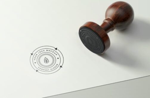 Free Rubber Stamp Mockup: 20 Creative Stamp Mockup Template - DesignYep