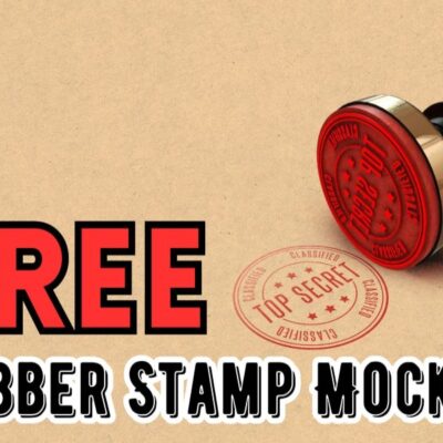 Free Rubber Stamp Mockup: 20 Creative Stamp Mockup Template - DesignYep