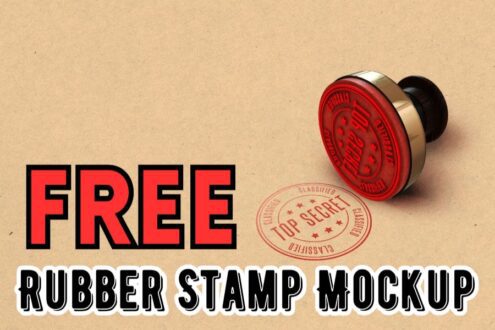 Free Rubber Stamp Mockup: 20 Creative Stamp Mockup Template - DesignYep