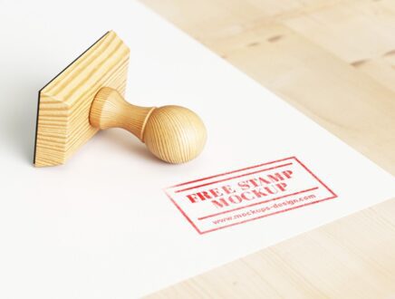 Free Rubber Stamp Mockup: 20 Creative Stamp Mockup Template - DesignYep