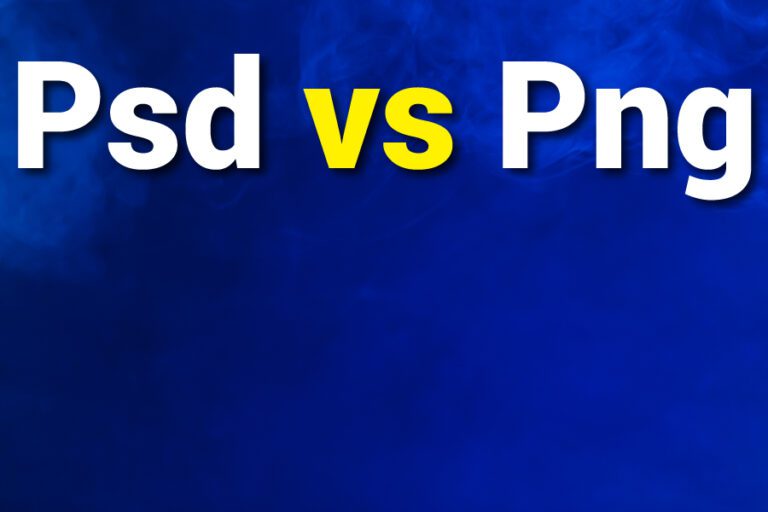 PSD vs PNG: The Major Differences