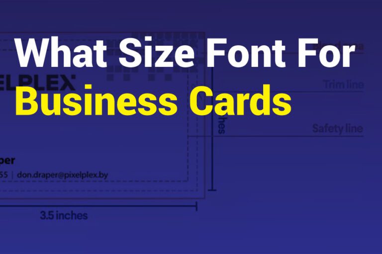 What Size Font for Business Cards?